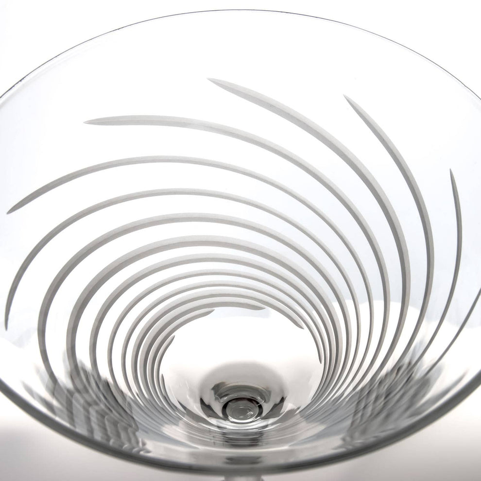 Cyclone Martini Cocktail Glass – Maine Pottery Co.