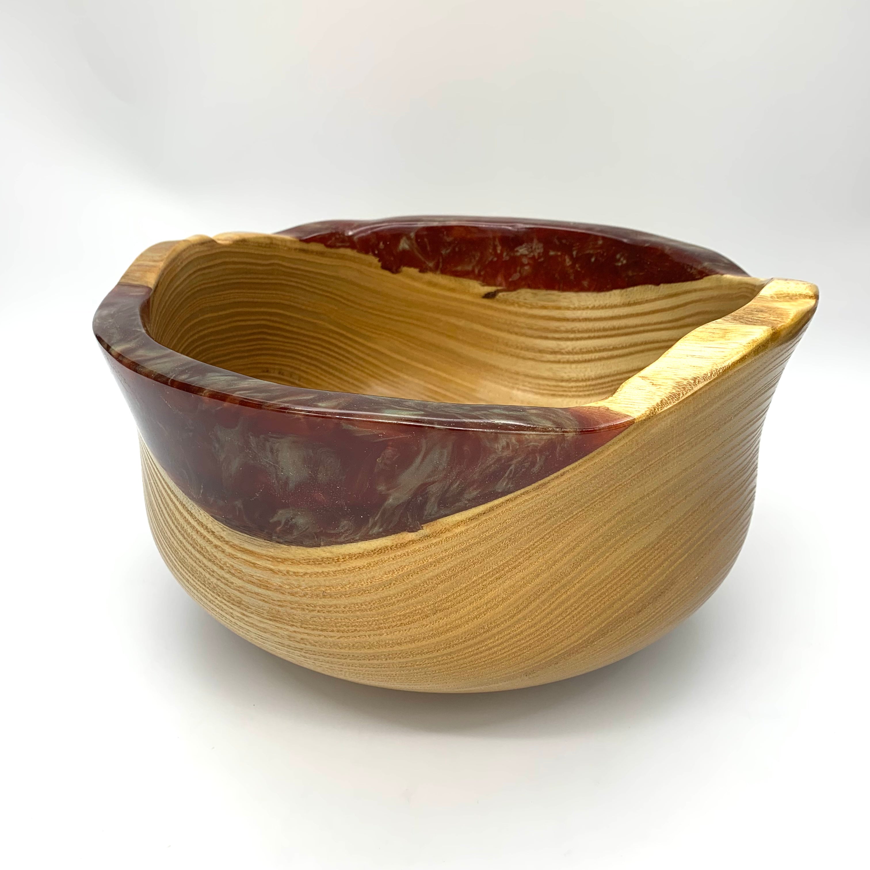 Catalpa Wood and Green Resin Bowl – Maine Pottery Co.